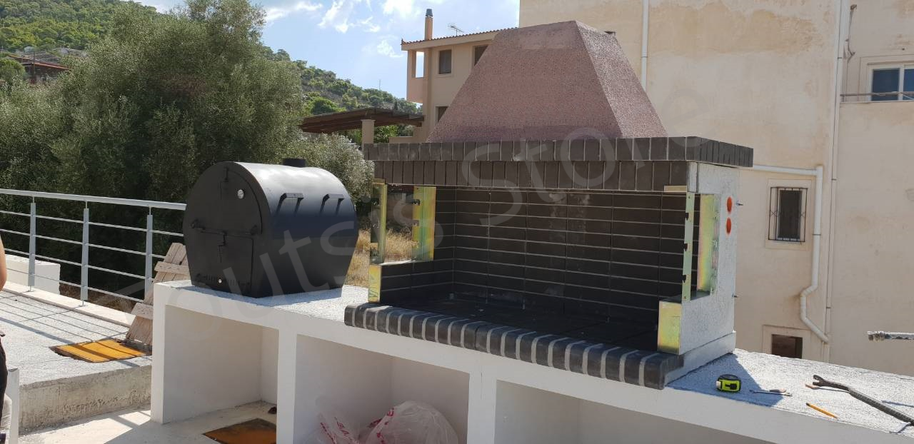 ΨΗΣΤΑΡΙΑ BBQ ΜΕ ΜΑΥΡΟ ΠΥΡΟΤΟΥΒΛΟ | ΤΟΥΤΣΗΣ